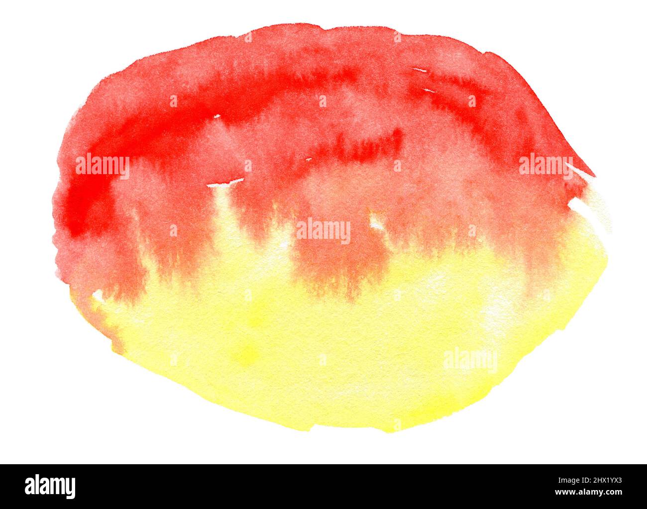 Abstract gradient red and yellow watercolor on white background Stock ...