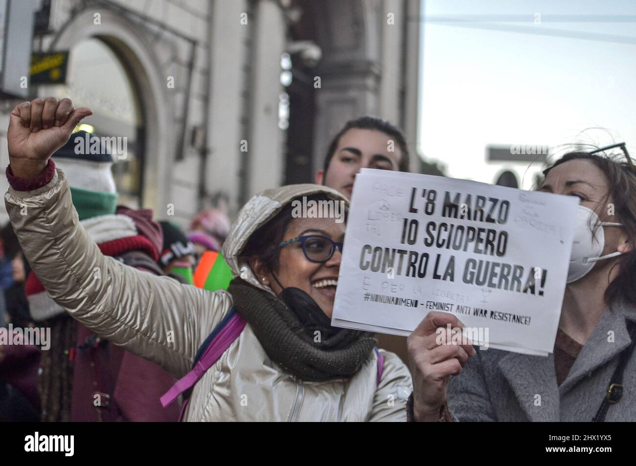 Rome, Italy. 8th Mar, 2022. Thousands of women (but also men) take to ...