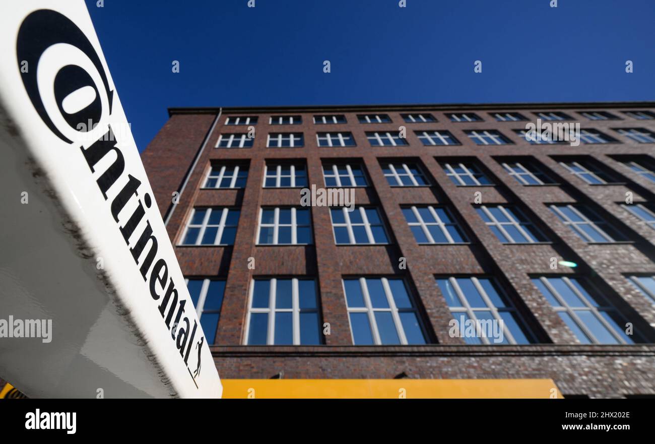 Hanover, Germany. 09th Mar, 2022. A lettering hangs on the corporate ...