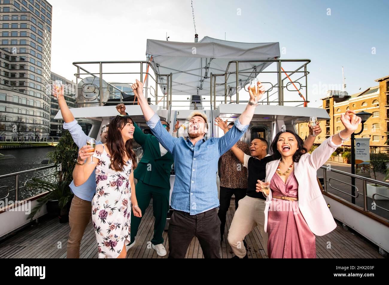 EDITORIAL USE ONLY Made In Chelsea star Sam Thompson (centre) launches ...