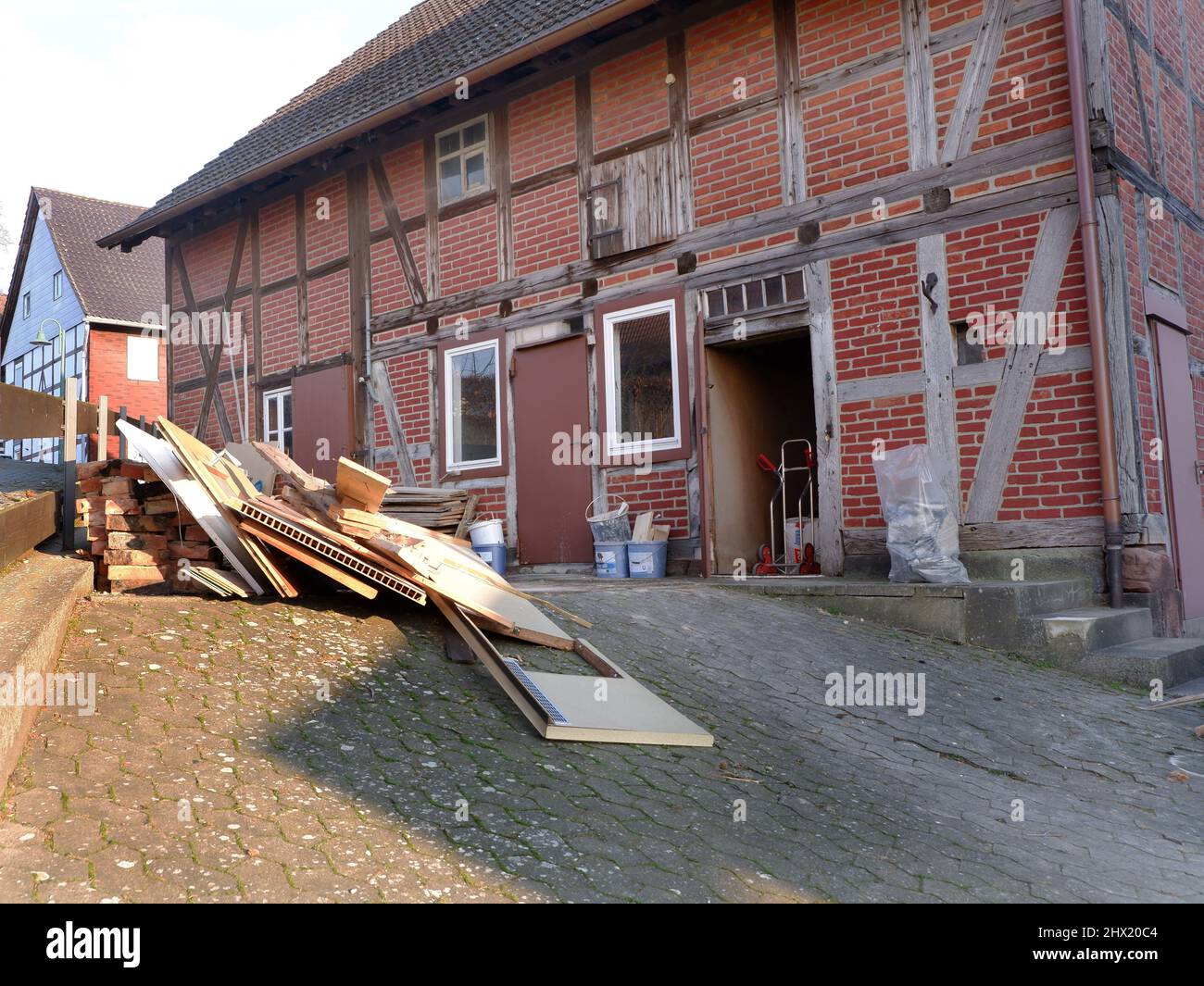 Renovation of a house after change of ownership Stock Photo - Alamy