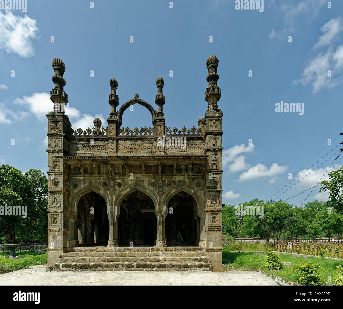 Decorative and ancient Damdi Masjid at Ahmednagar state Maharashtra ...