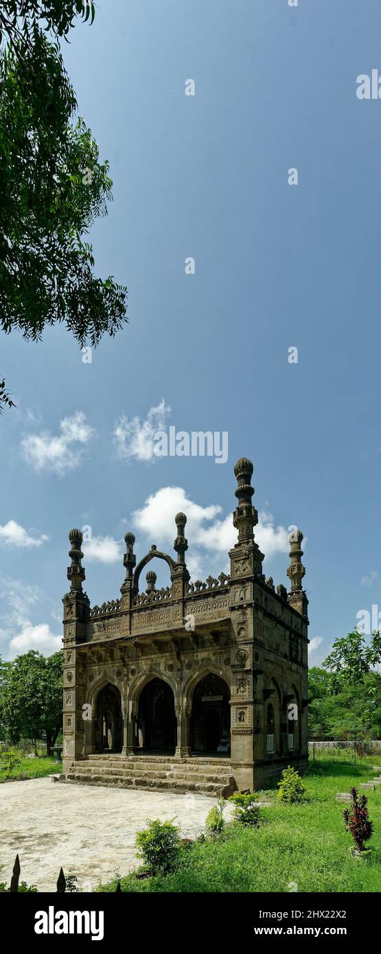 Decorative and ancient Damdi Masjid at Ahmednagar state Maharashtra ...