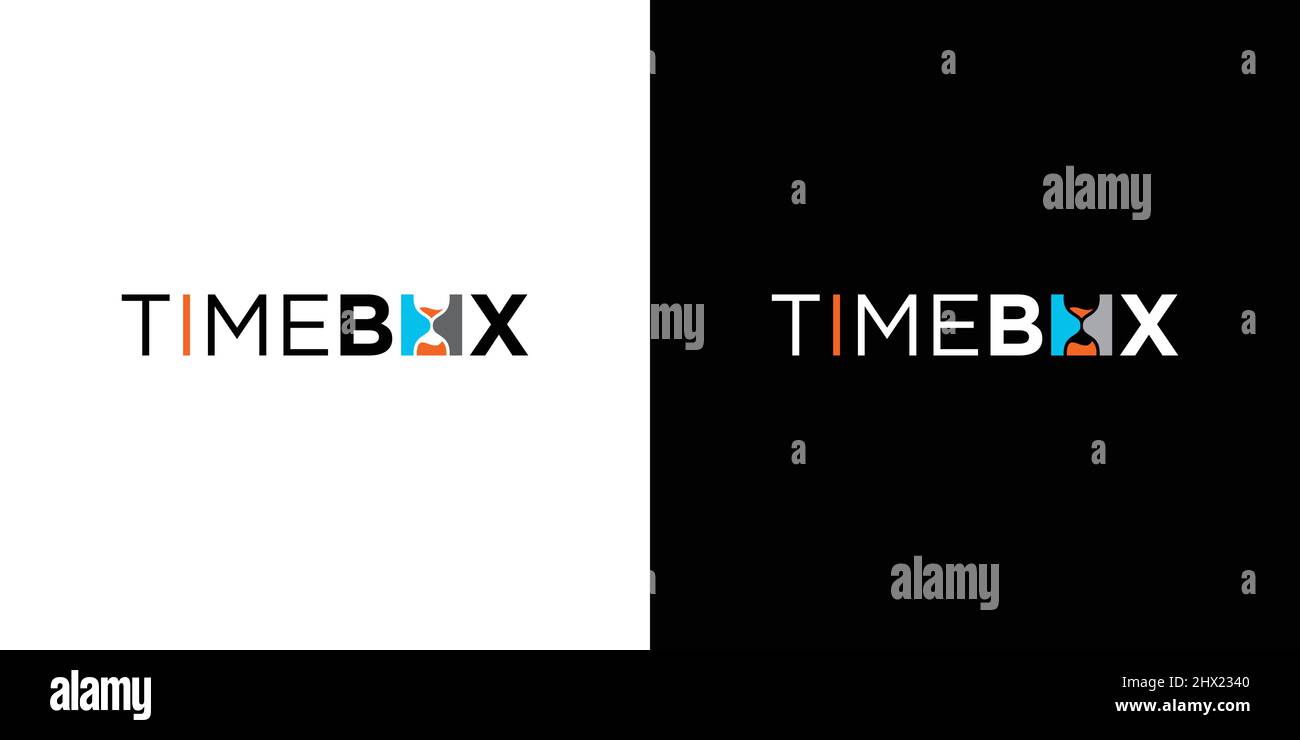 Modern and unique time box logo design Stock Vector Image & Art - Alamy