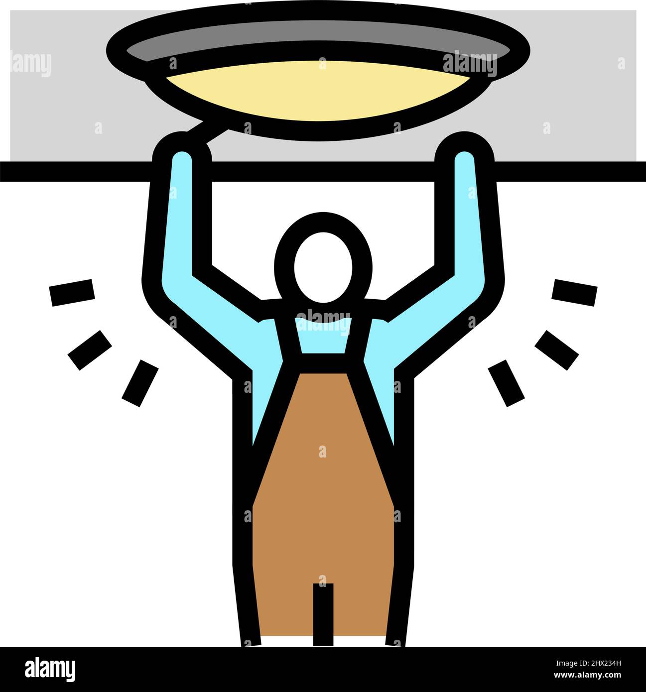 light fixture installation and repair color icon vector illustration ...
