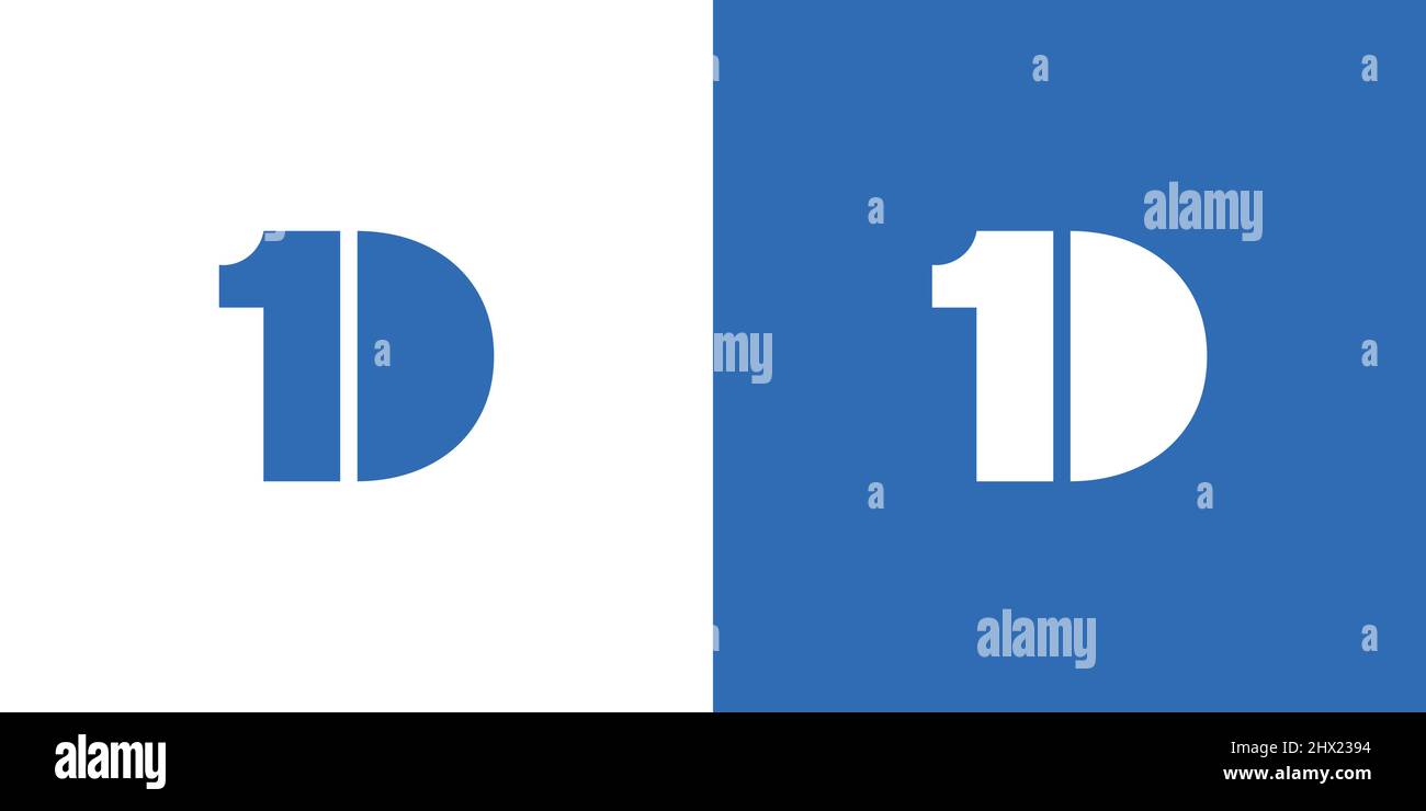 Simple and modern 1D logo design with an attractive and attractive ...