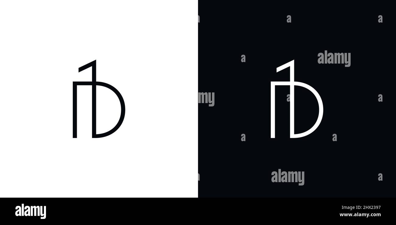 Simple and modern D1 logo design with an attractive and attractive ...