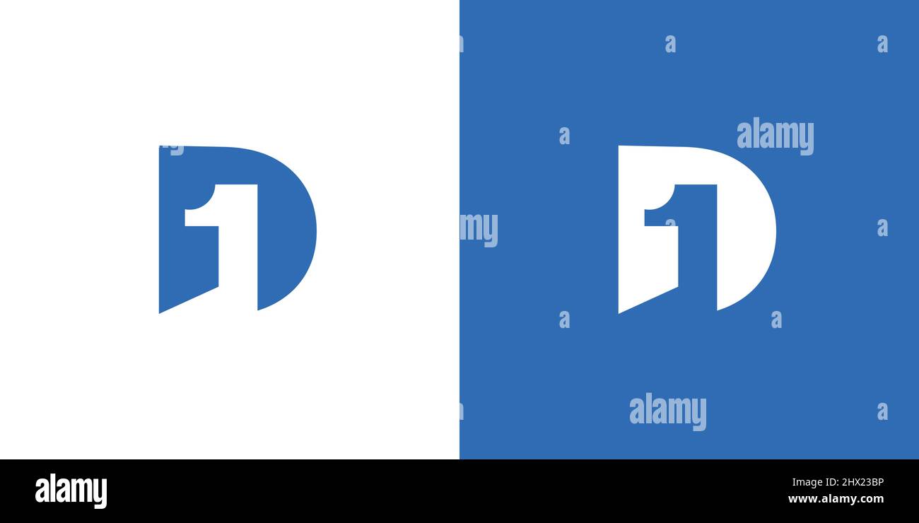 Simple and modern D1 logo with an attractive and attractive appearance ...