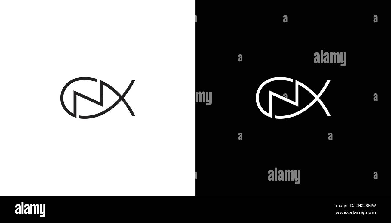 Unique and modern NX logo design Stock Vector Image & Art - Alamy