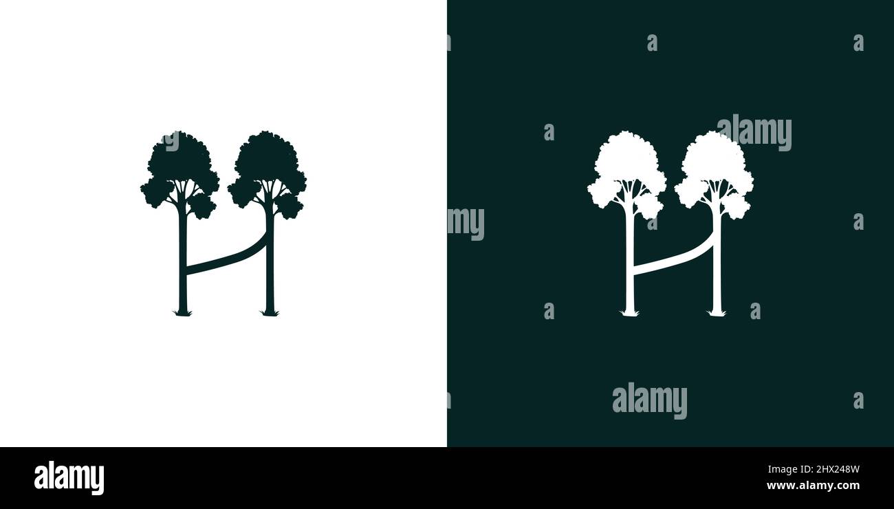 Logo design initials letter H a combination of a unique and elegant ...