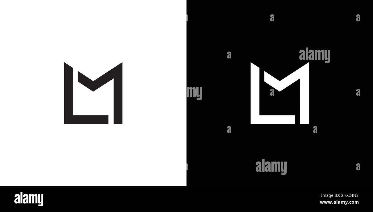 Modern and elegant letter LM initials logo design Stock Vector Image ...