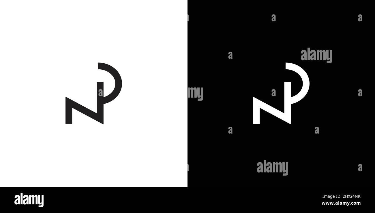 Modern and elegant letter NP initials logo design Stock Vector Image ...