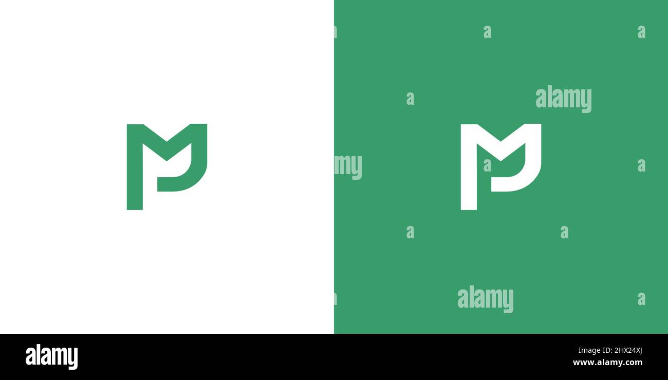 Pm letter Stock Vector Images - Alamy