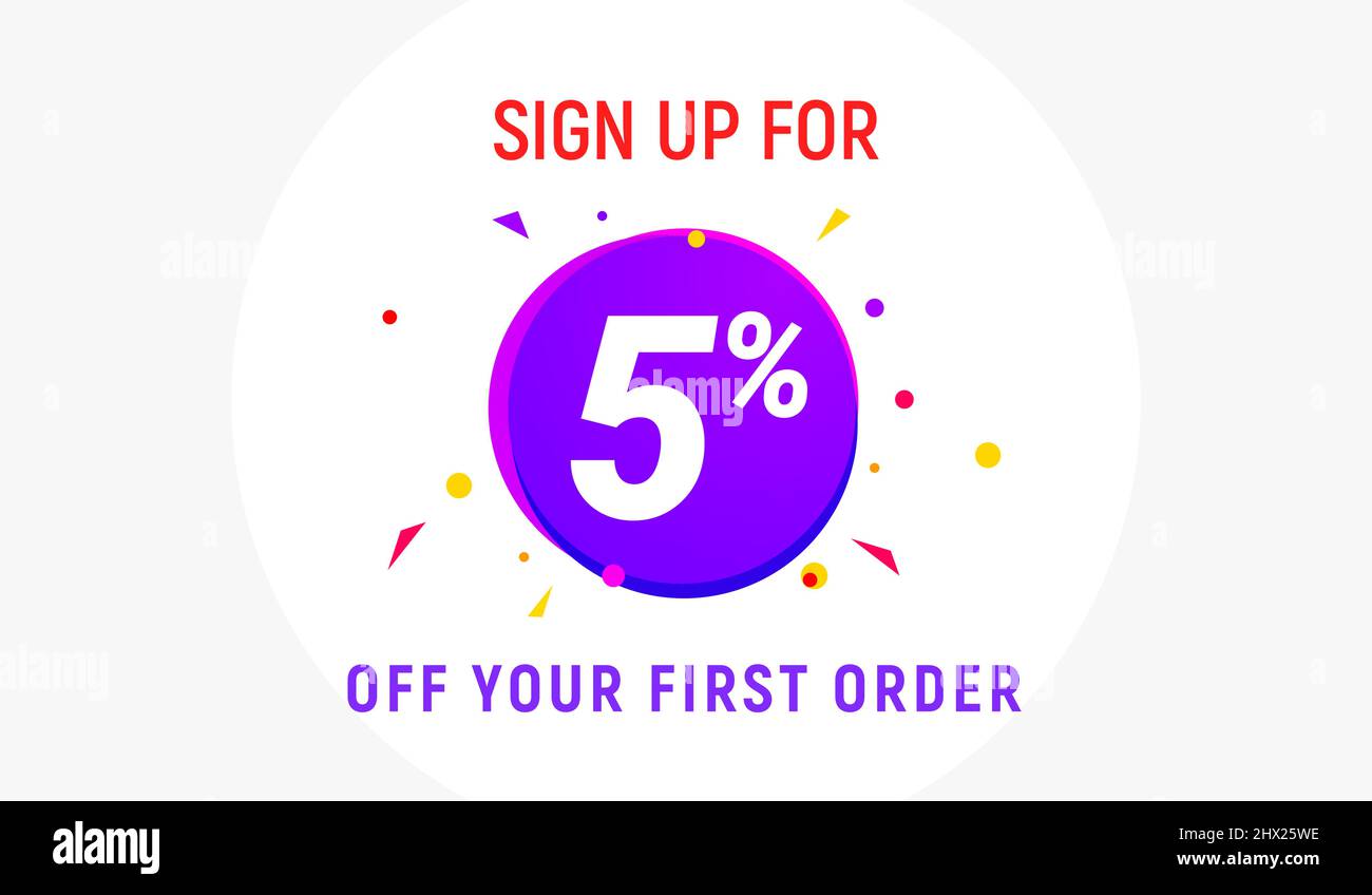 Coupon code discount sign up advertising offer. Discount promotion tag ...