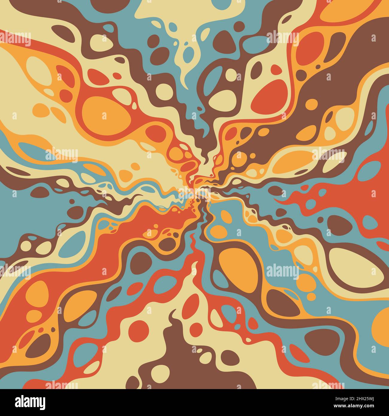 Abstract colorful psychedelic groovy background. Vector illustration Stock Vector Image & Art ...