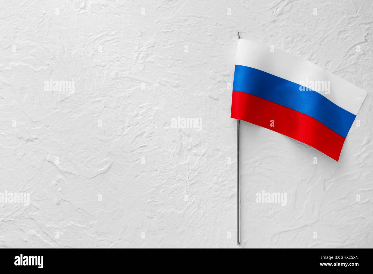 Russian flag on light background Stock Photo - Alamy