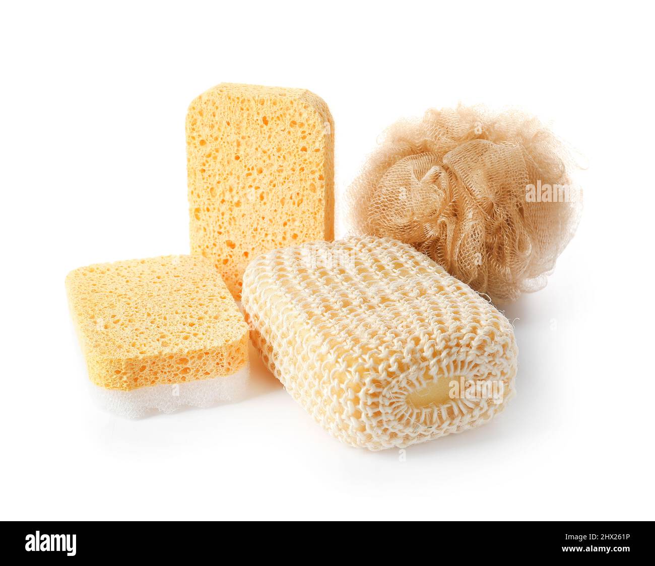 Set bathing on white Cut Out Stock Images & Pictures - Alamy