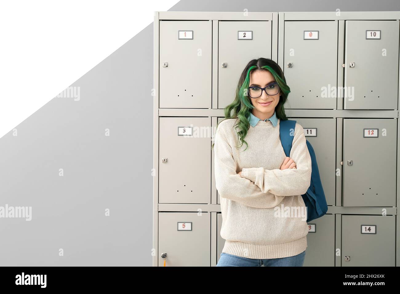 School locker text hi-res stock photography and images - Alamy