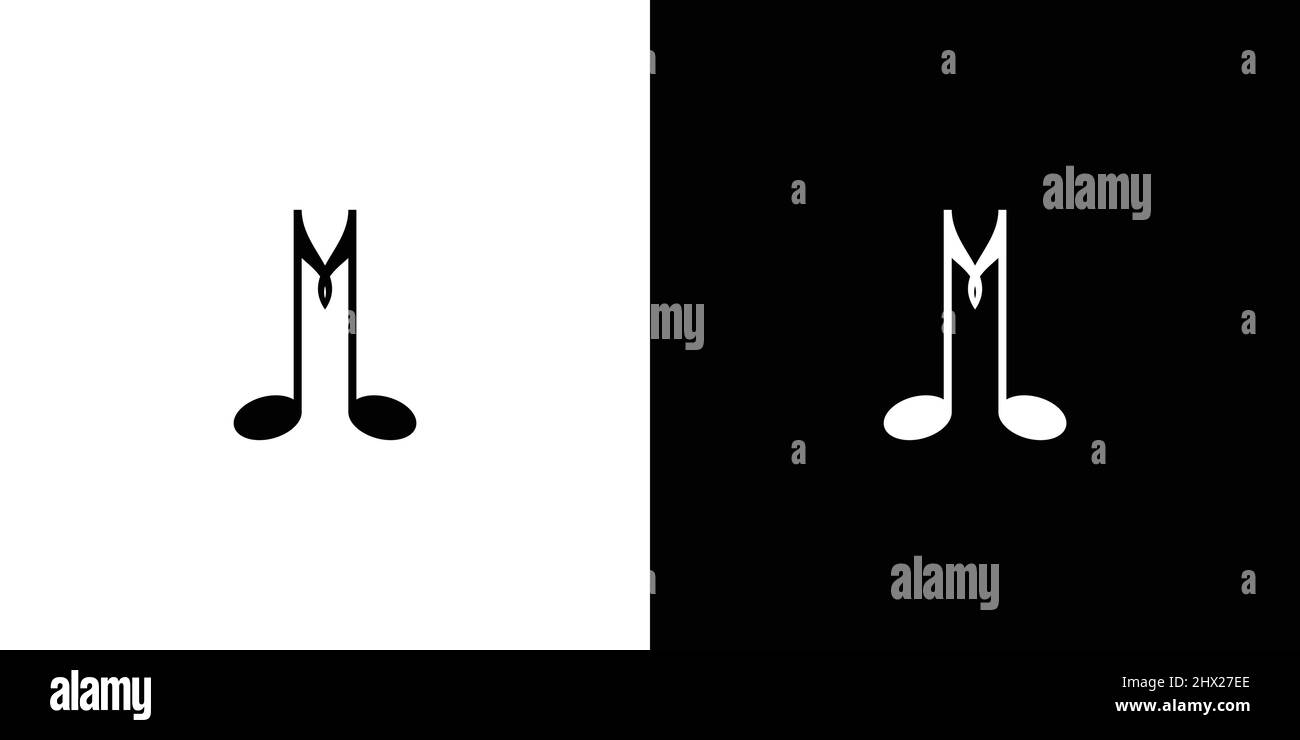 Simple and unique initial M music logo design Stock Vector Image & Art ...