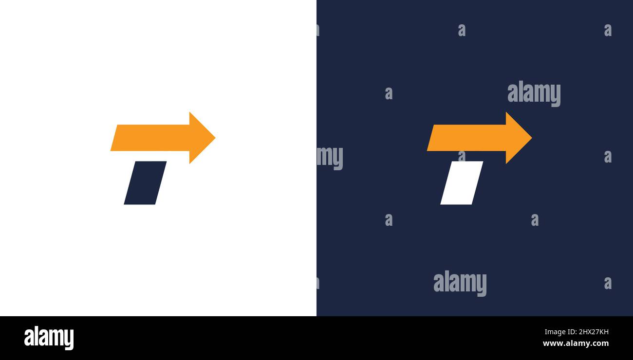 The initial letter T logo design combination of a unique and modern ...