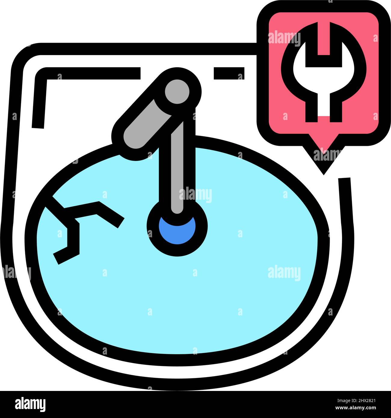 Kitchen sink unit wood Stock Vector Images - Alamy