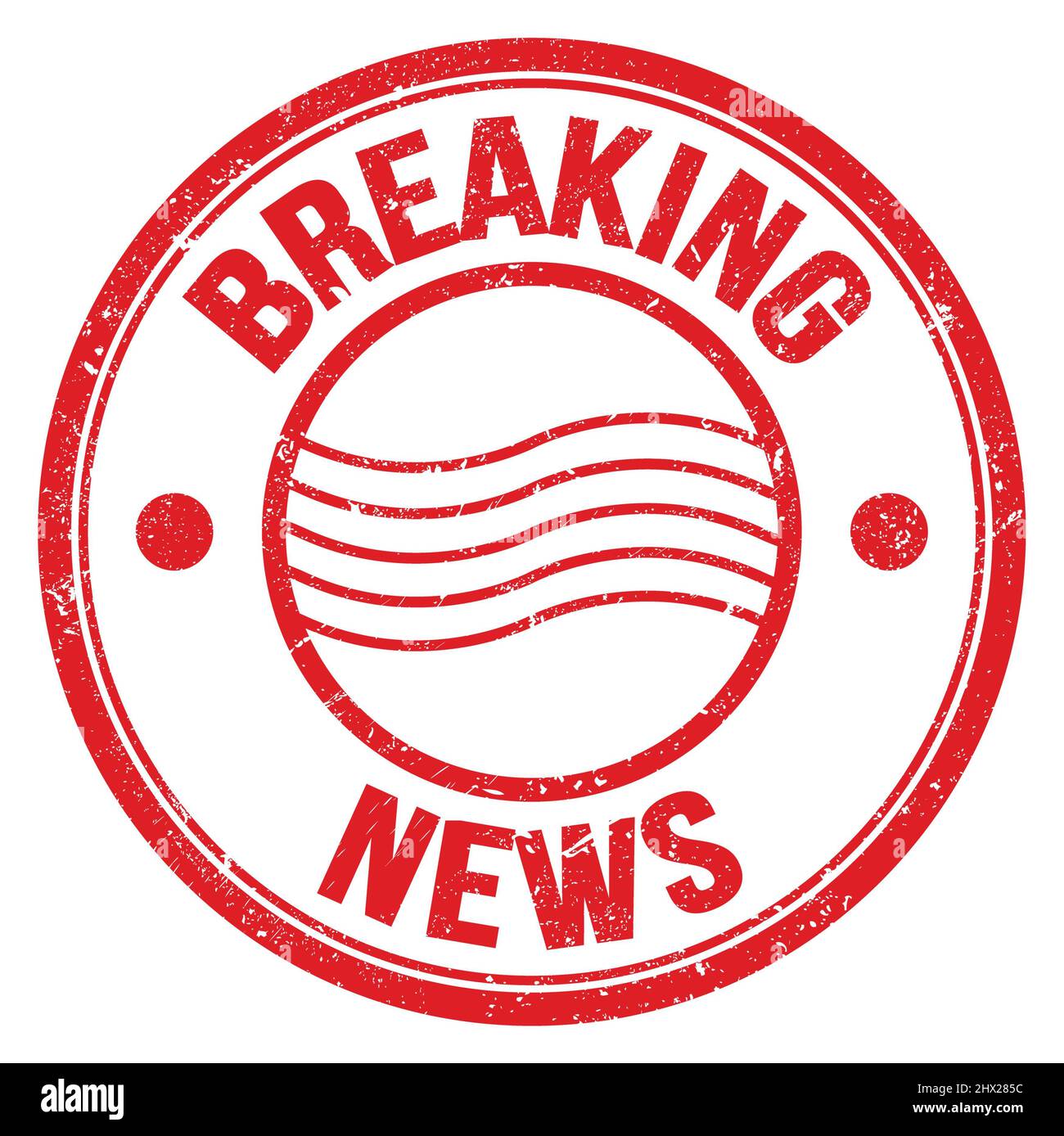 Breaking news sign round hi-res stock photography and images - Alamy