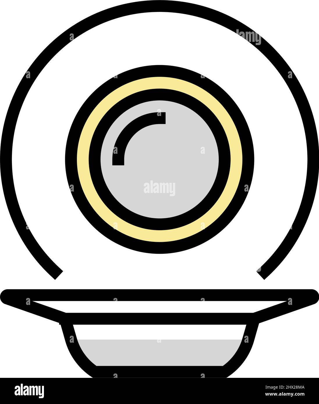 soup plate color icon vector illustration Stock Vector Image & Art - Alamy