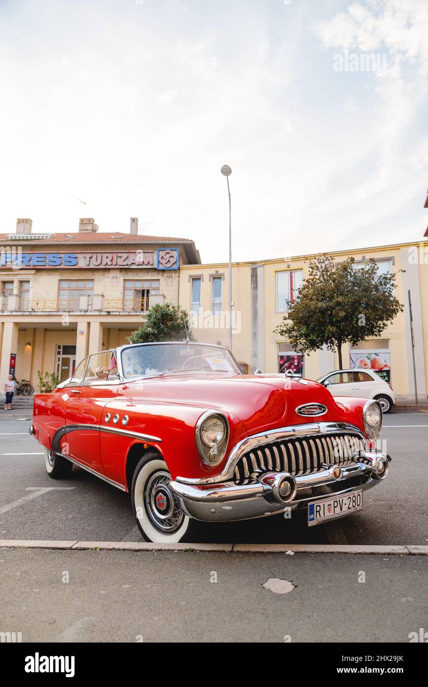 Opatija, Croatia - June 4, 2019: old american retro car. buick Stock ...