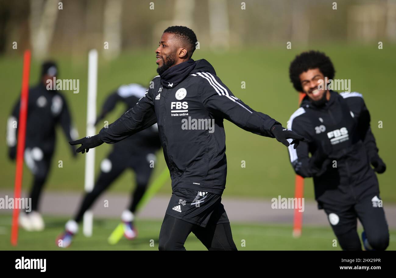 Leicester City's Kelechi Iheanacho during a training session at the ...