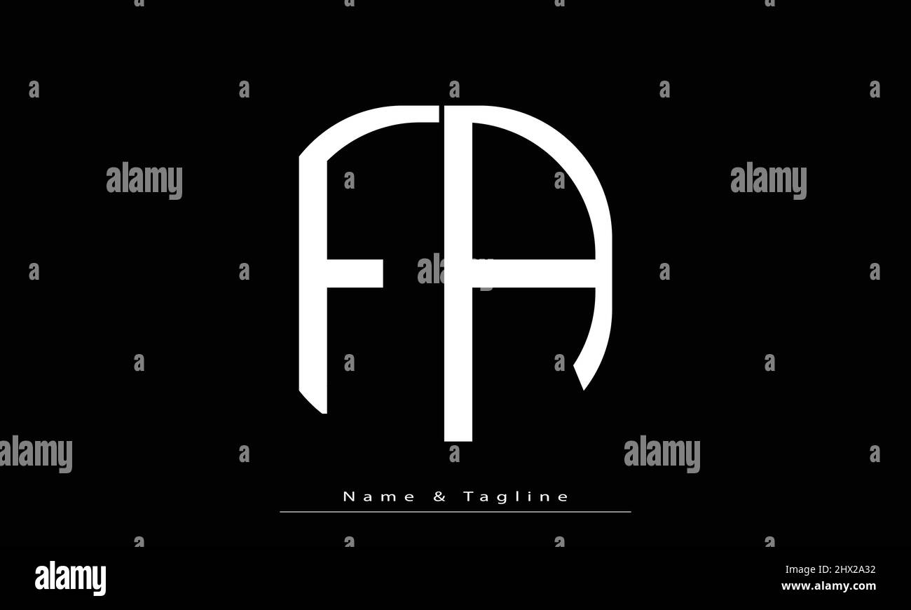 Alphabet letters Initials Monogram logo FA , AF Stock Vector Image ...