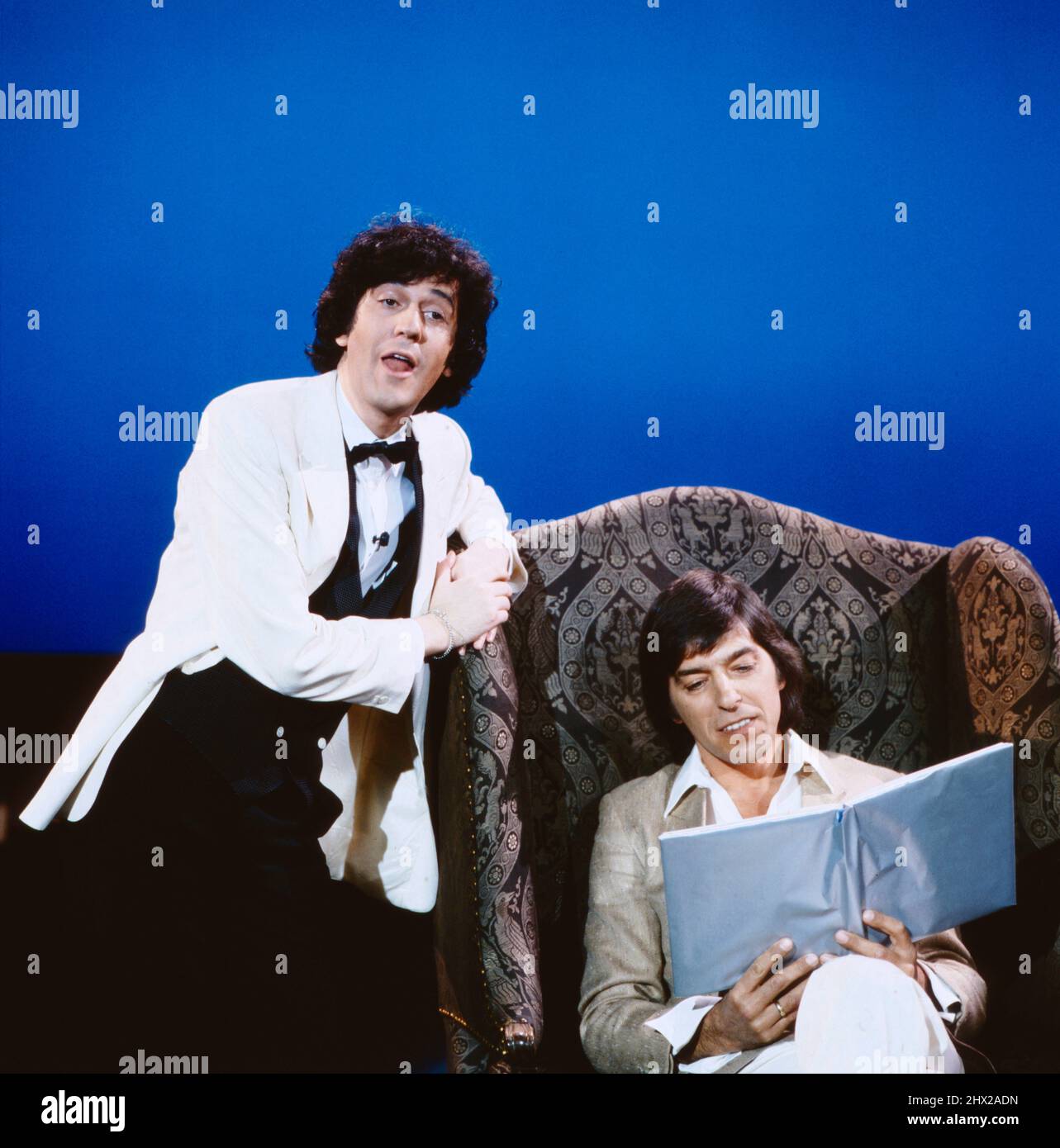 Disco ZDF Musiksendung, Moderator Ilja Richter mit Schlagersänger Bata ...