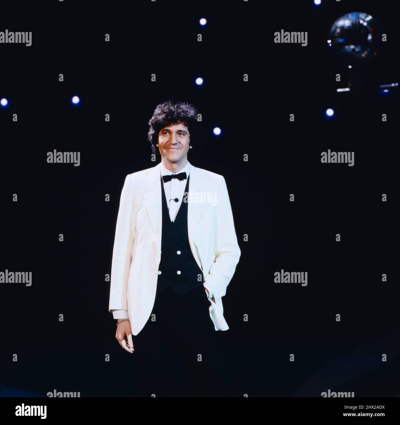 Disco ZDF Musiksendung, Moderator Ilja Richter, 1982. Disco, ZDF TV ...