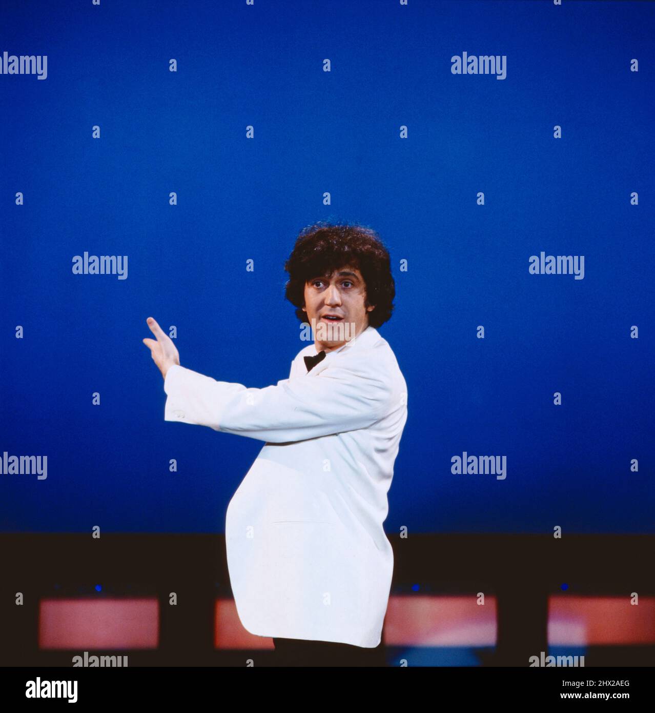 Disco ZDF Musiksendung, Moderator Ilja Richter, 1982. Disco, ZDF TV ...