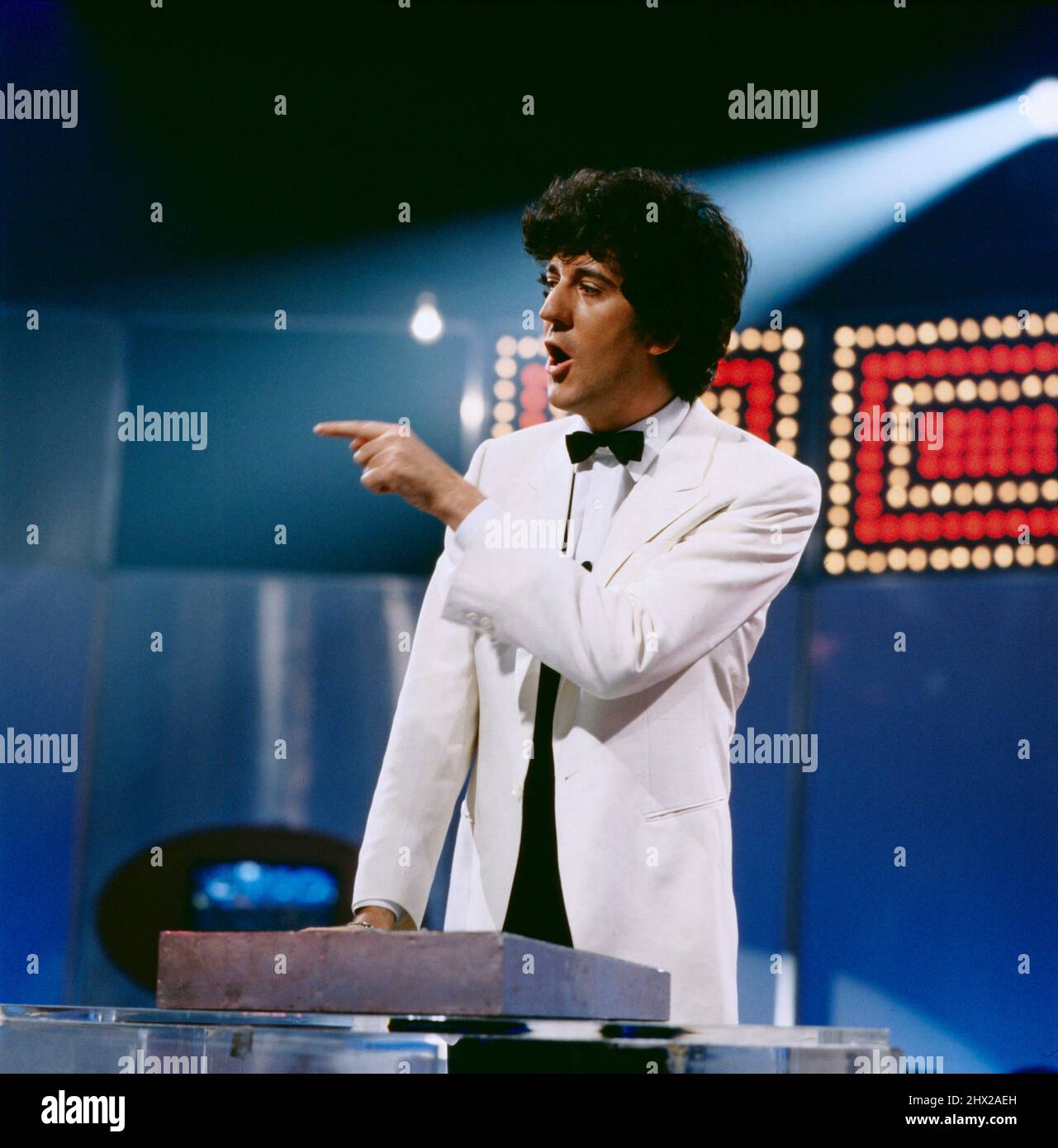 Disco ZDF Musiksendung, Moderator Ilja Richter, 1982. Disco, ZDF TV ...