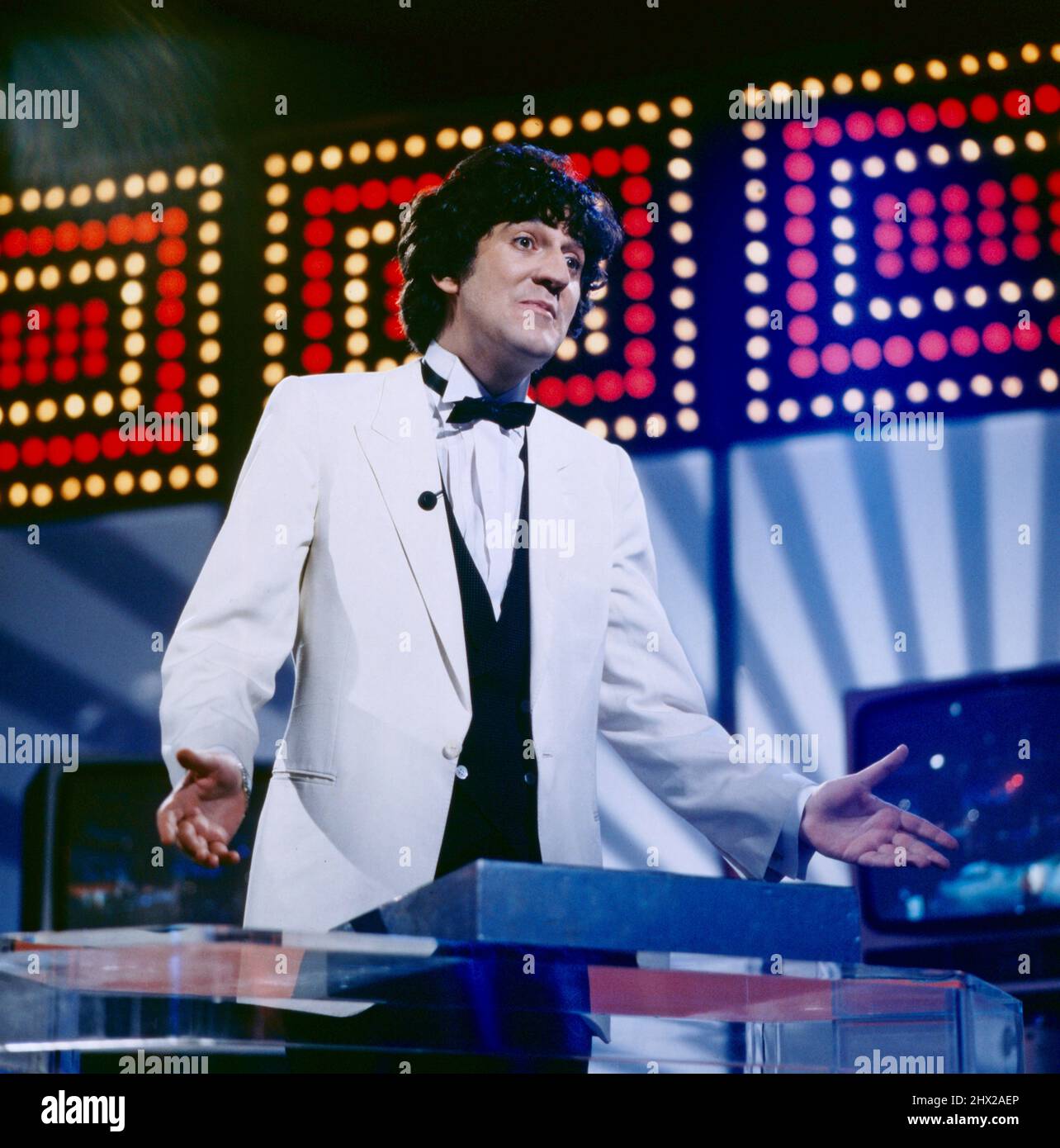 Disco ZDF Musiksendung, Moderator Ilja Richter, 1982. Disco, ZDF TV ...