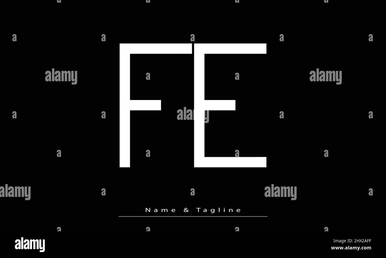 Alphabet letters Initials Monogram logo FE, EF Stock Vector Image & Art ...