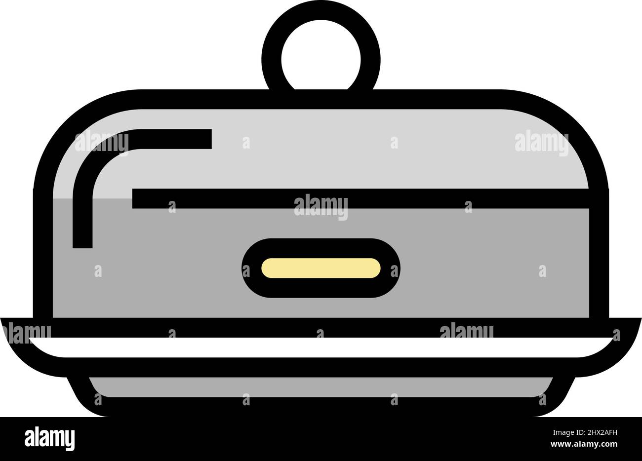 butter dish color icon vector illustration Stock Vector Image & Art - Alamy