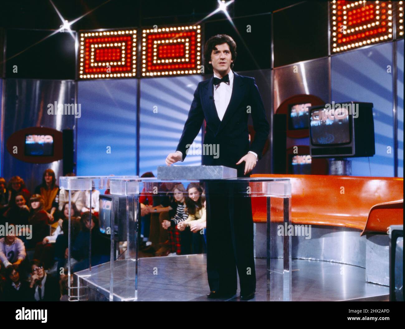 Disco ZDF Musiksendung, Moderator Ilja Richter, 1981. Disco, ZDF TV ...