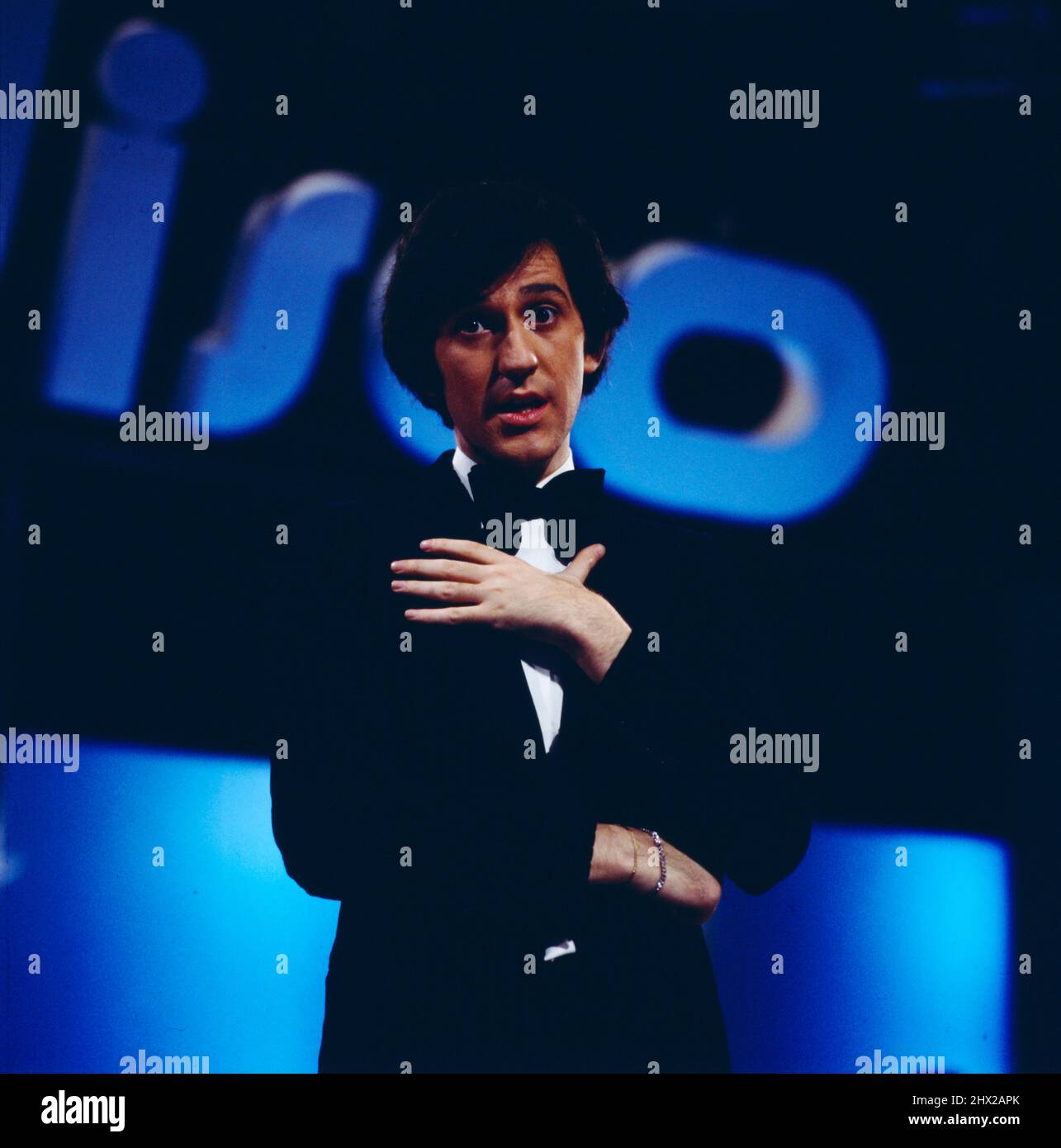 Disco ZDF Musiksendung, Moderator Ilja Richter, 1977. Disco, ZDF TV ...