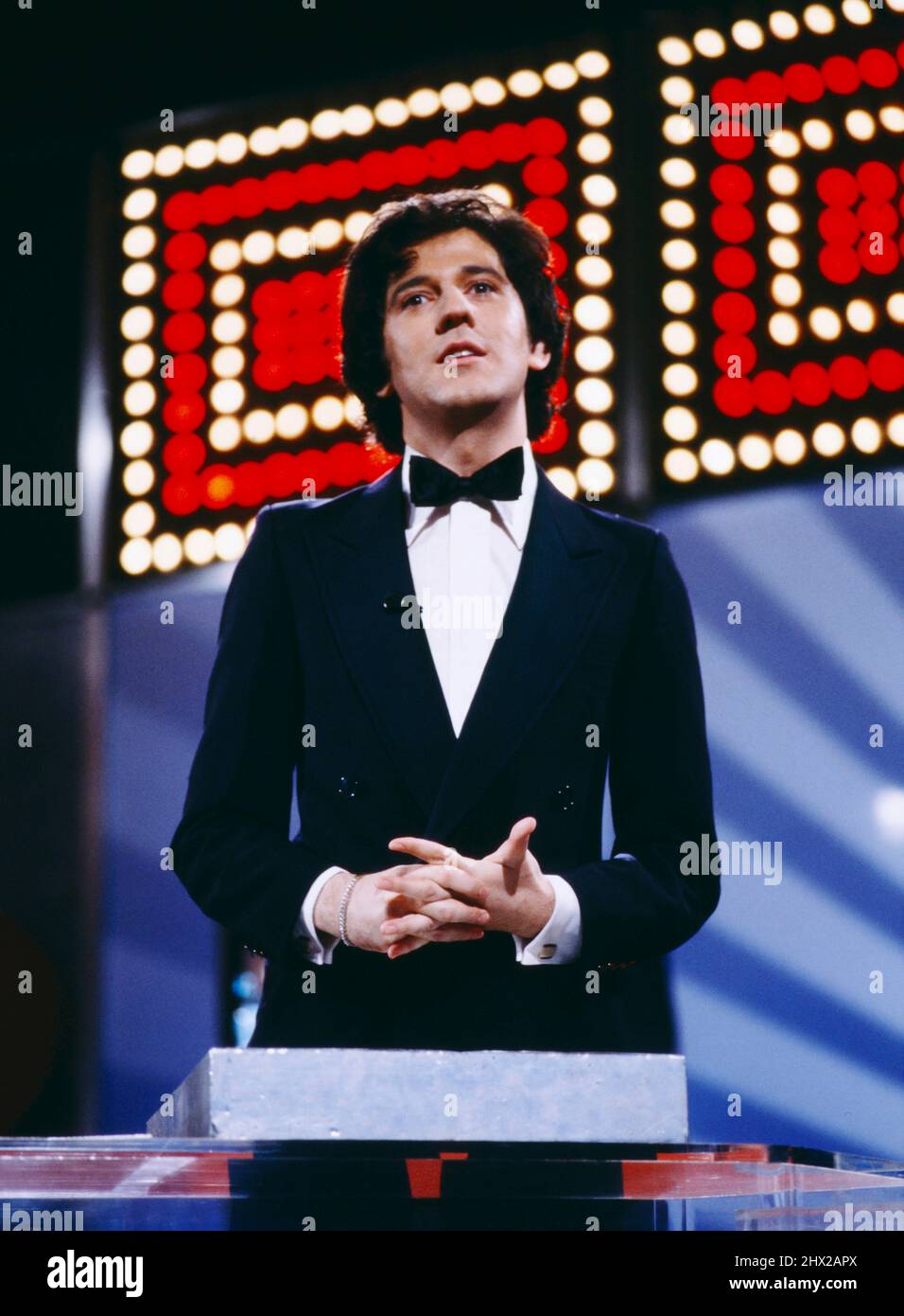 Disco ZDF Musiksendung, Moderator Ilja Richter, 1981. Disco, ZDF TV ...