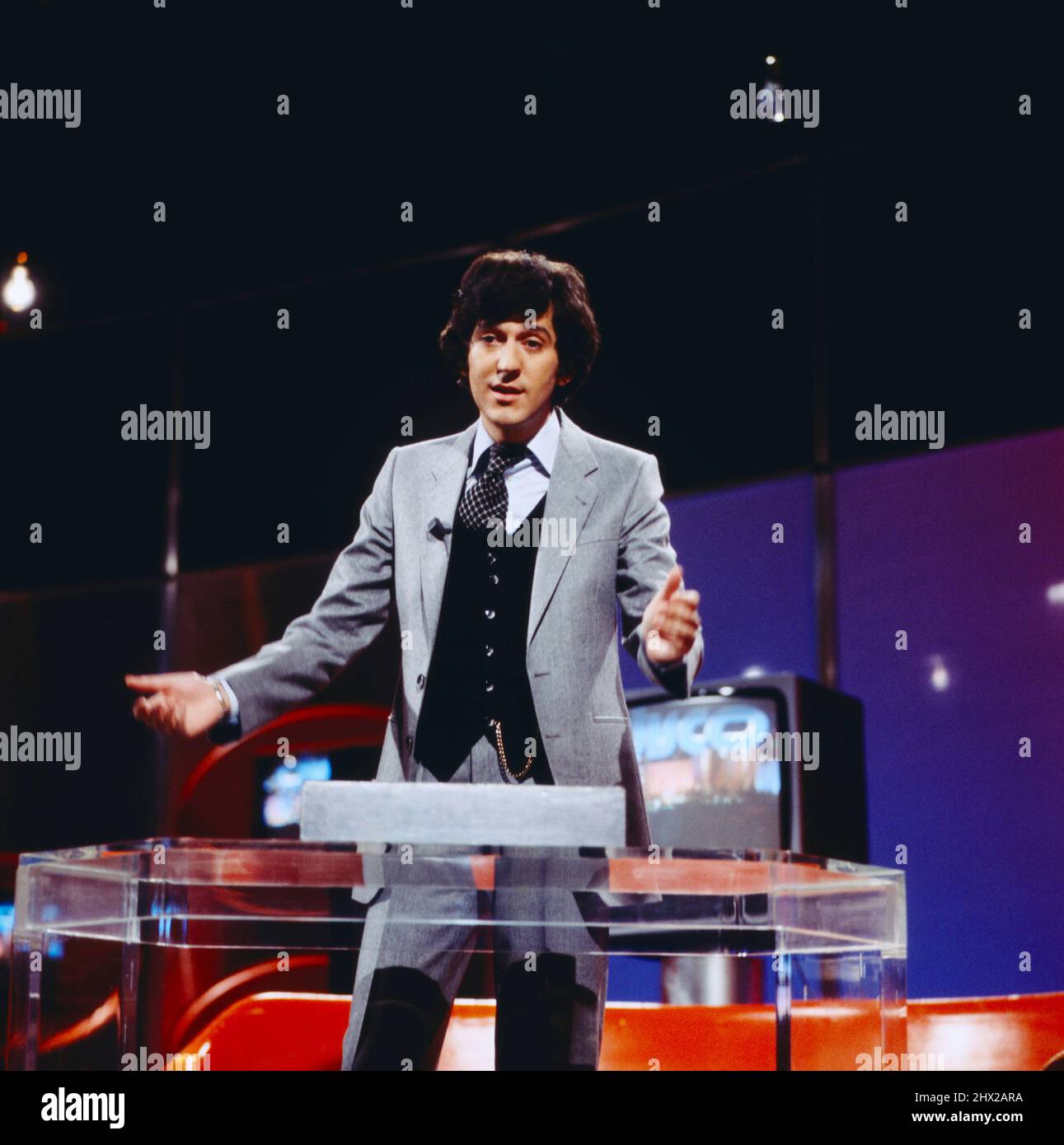 Disco ZDF Musiksendung, Moderator Ilja Richter, 1979. Disco, ZDF TV ...