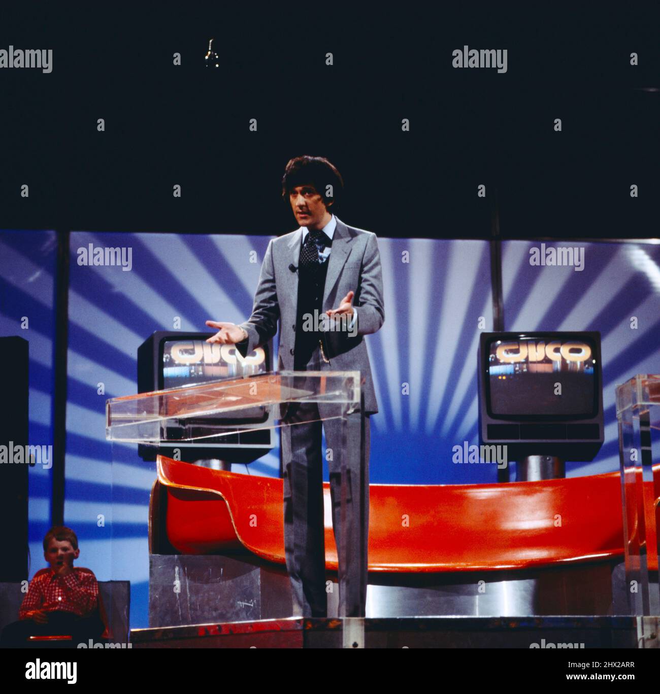 Disco ZDF Musiksendung, Moderator Ilja Richter, 1979. Disco, ZDF TV ...