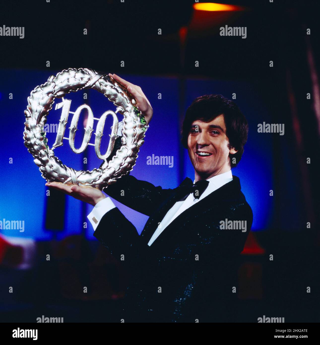 Disco ZDF Musiksendung, Moderator Ilja Richter präsentiert die 100 ...