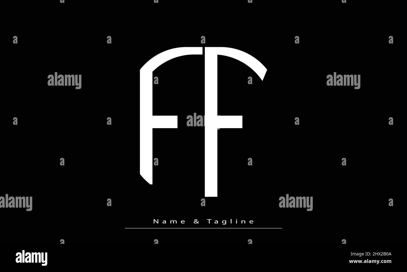 Ff initials logo Black and White Stock Photos & Images - Alamy