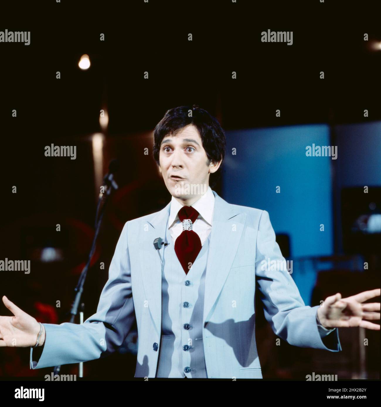 Disco ZDF Musiksendung, Moderator Ilja Richter, 1978. Disco, ZDF TV ...