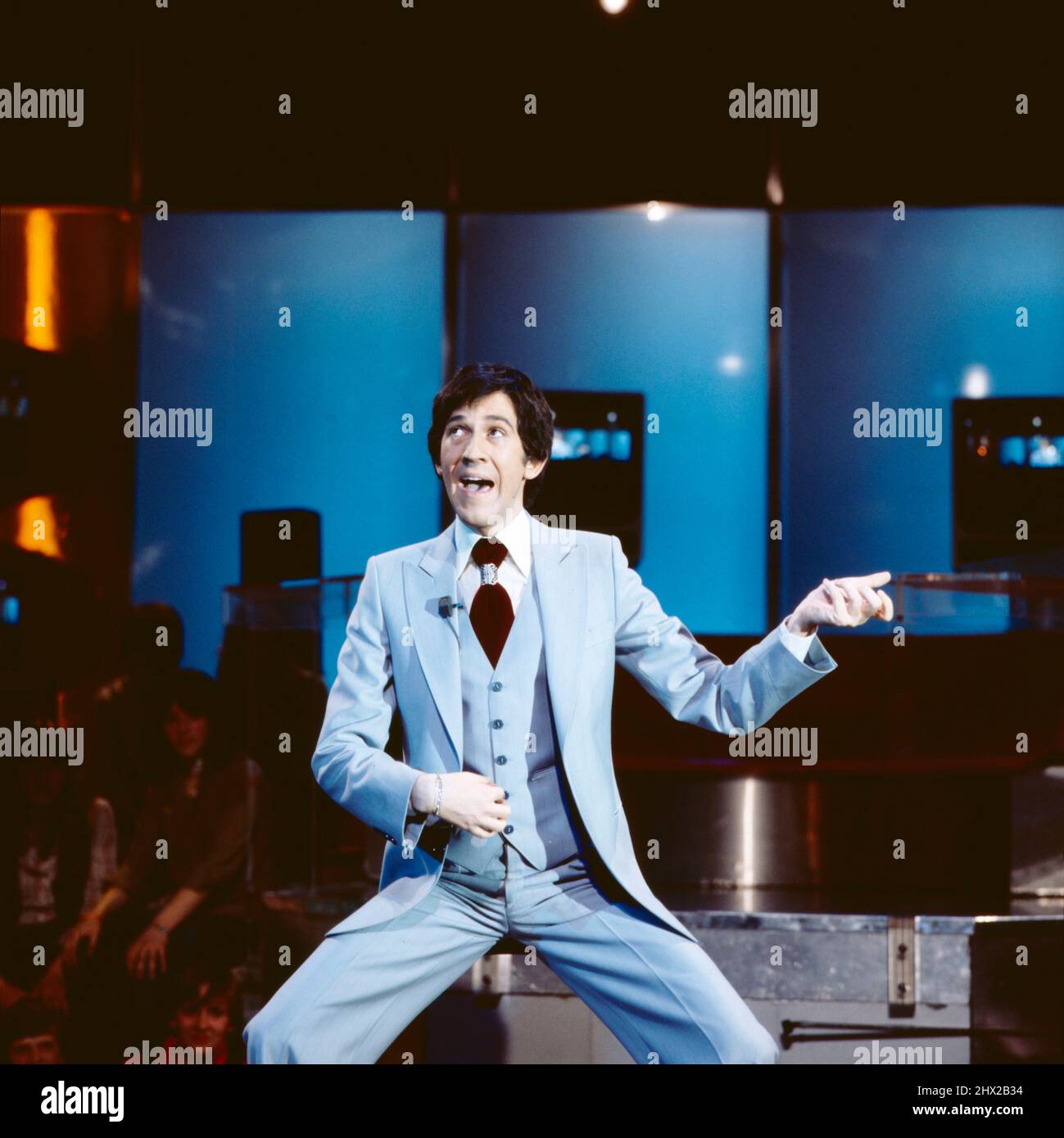 Disco ZDF Musiksendung, Moderator Ilja Richter, 1978. Disco, ZDF TV ...