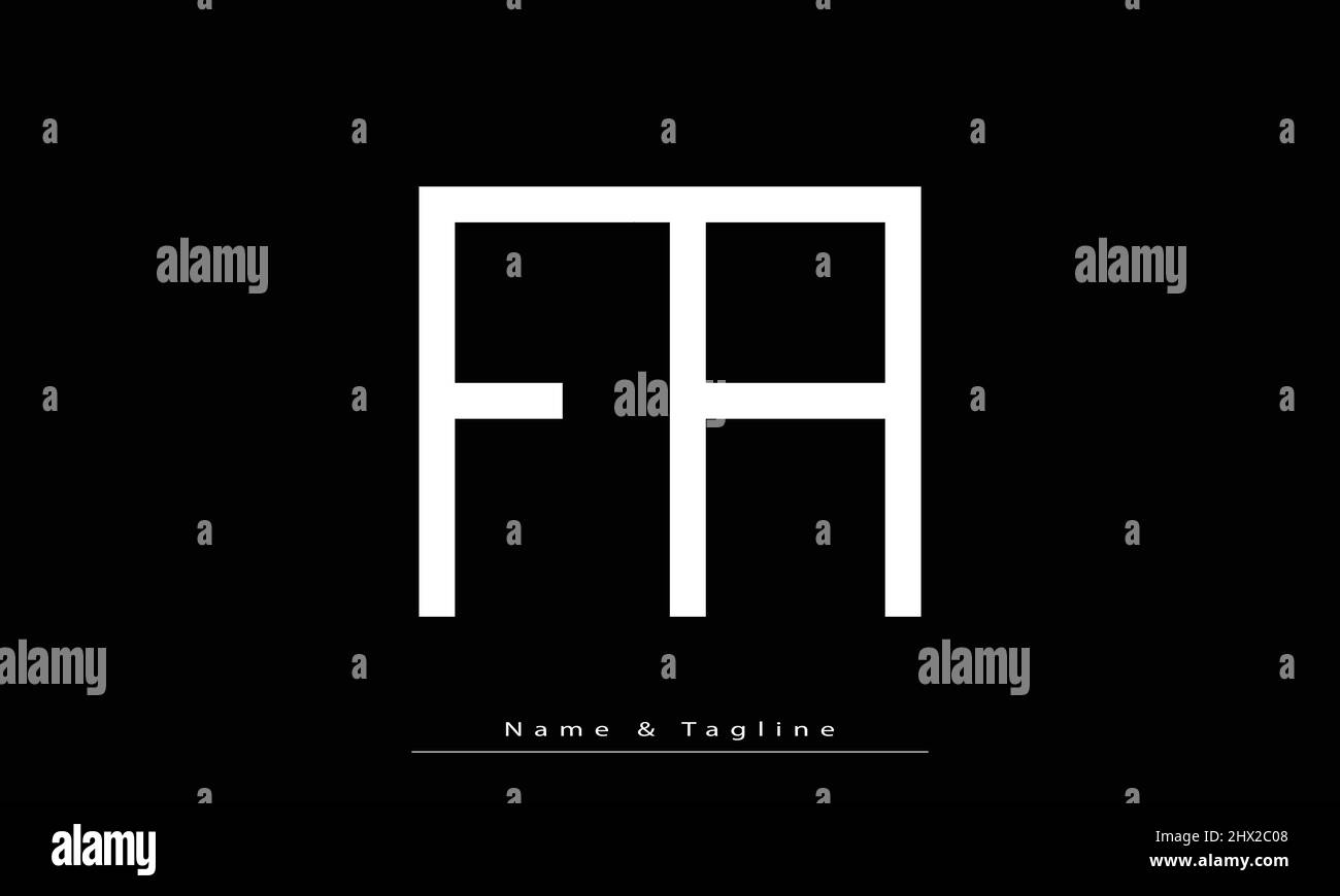 Alphabet letters Initials Monogram logo FA , AF Stock Vector Image ...