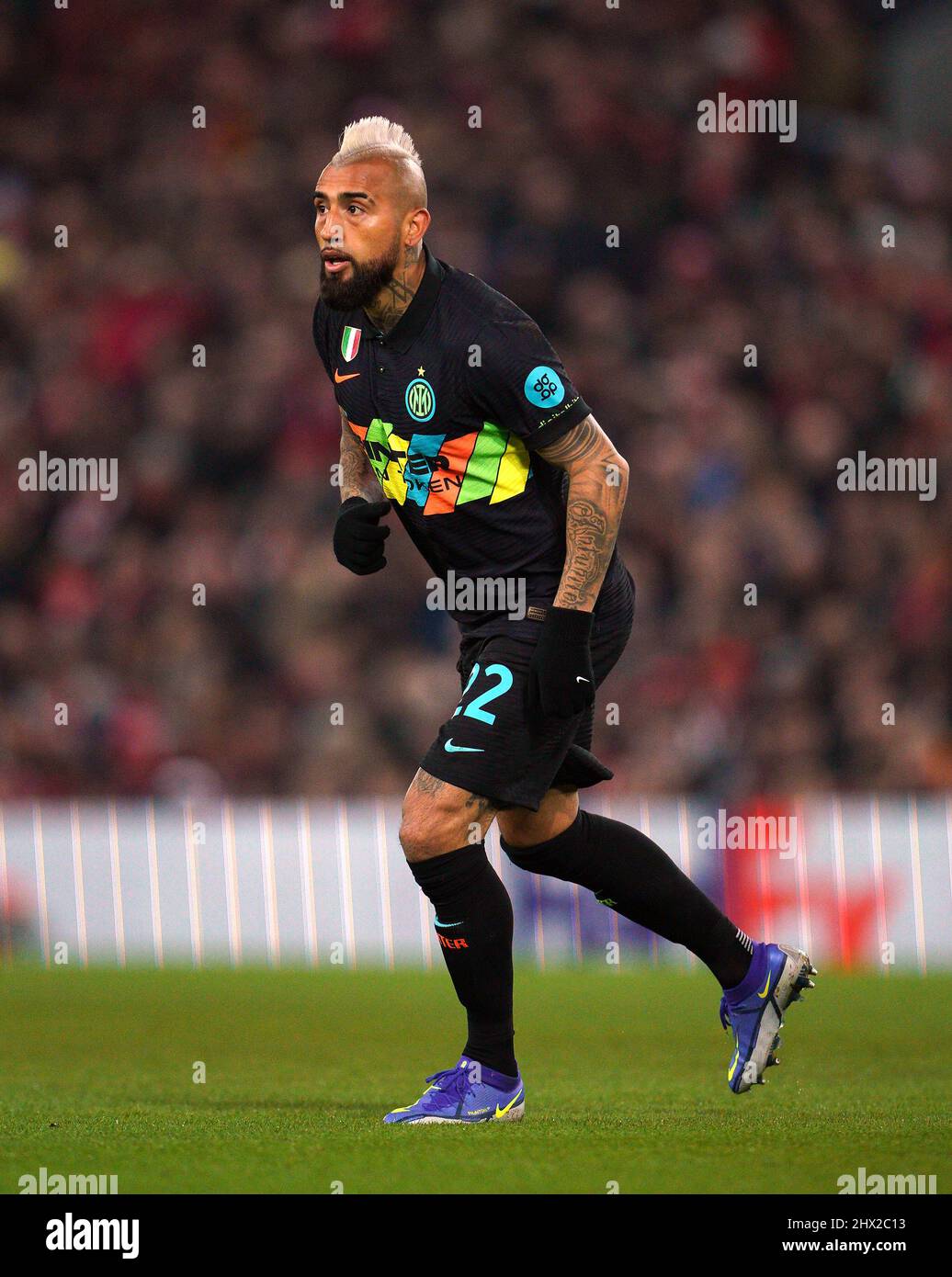 Inter Milan's Arturo Vidal during the UEFA Champions League round of ...