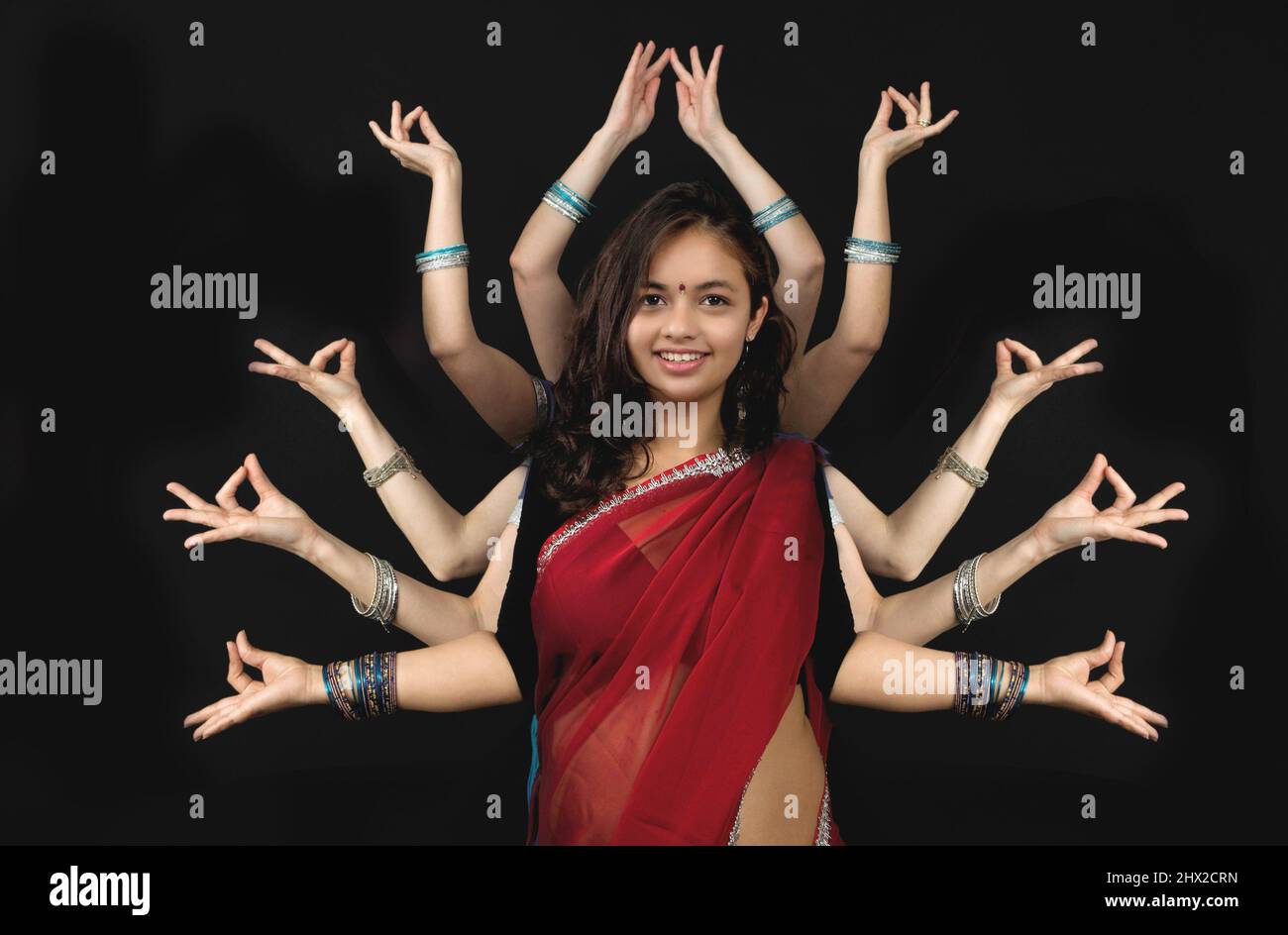 Dancing indian girl hi-res stock photography and images - Alamy