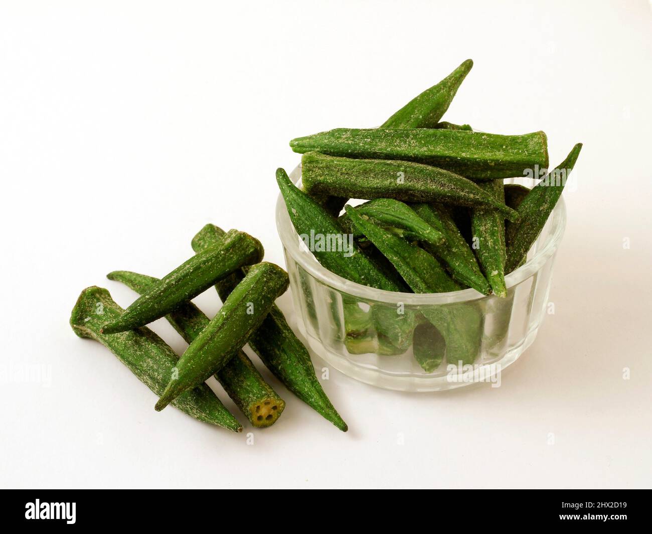 Dehydrating Whole Okra